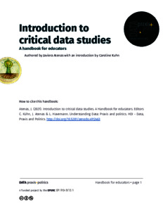 Introduction to critical data studies. a handbook for educators | Open Access Repository Suffolk ...
